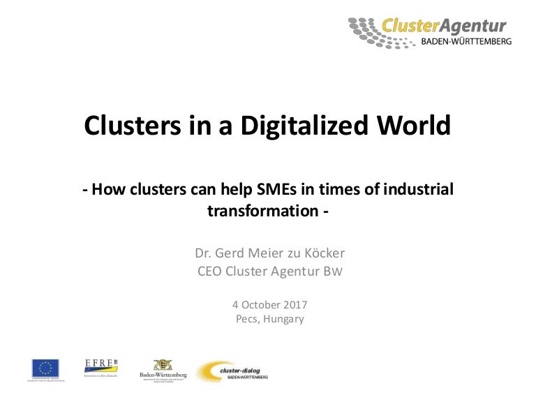Clusters in a Digitalized World