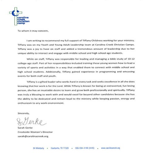 REFERENCE LETTER | PDF