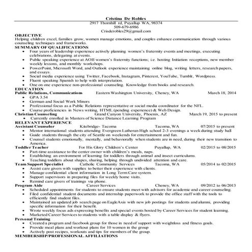 Resume GOOD | PDF