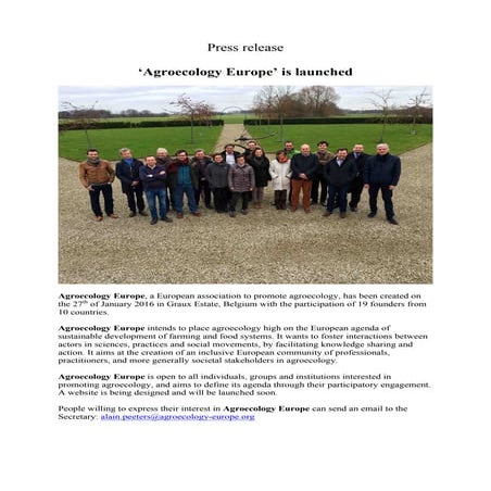 Alain Peeters presentations