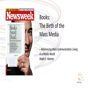 Books: The Birth of Mass Media | PPT