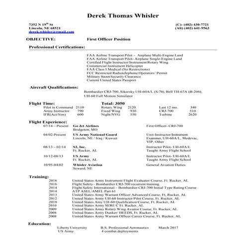 Whisler, Derek Resume 9:4:16 | PDF