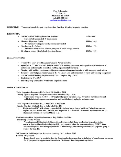 Terry Sloss Resume 2015 | PDF