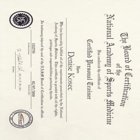 NASM CPT 2010 Certification 1 | PDF
