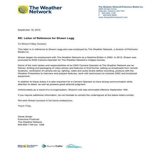 Shawn Legg Reference TWN | PDF