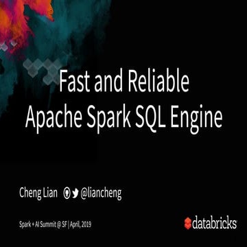 Fast And Reliable Apache Spark Sql Engine Ppt