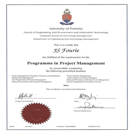 PPM Certificate | PDF