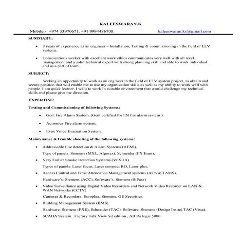 Eng Saber Elv resume | DOCX