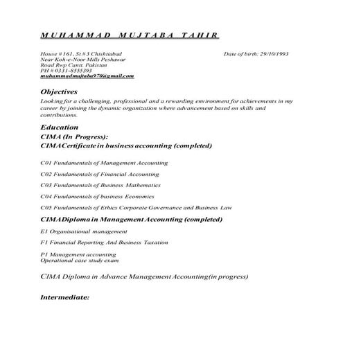 Muhammad mujtaba tahir | DOCX