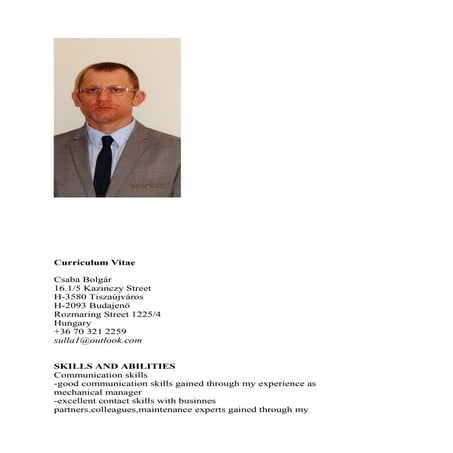 Curriculum Vitae KubusP2016 | PDF