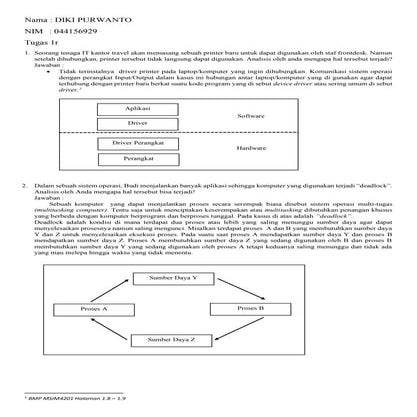 Sistem Operasi MSIM4201 | PDF