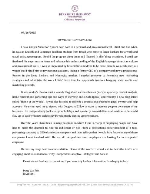 LETTER OF RECOMMENDATION SHEILA P 2015 | PDF