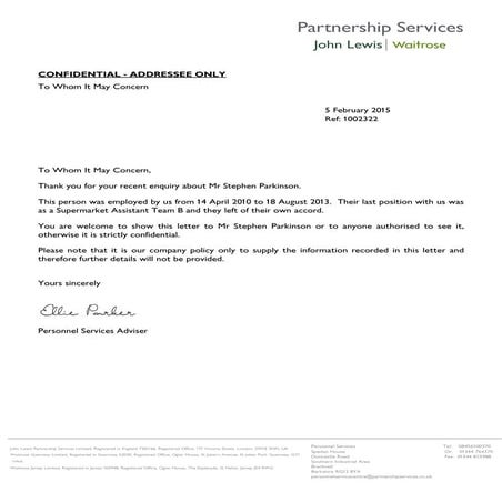 Waitrose Reference | PDF