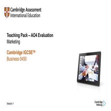 Business Teaching Pack - Cambridge IGCSE | PPTX