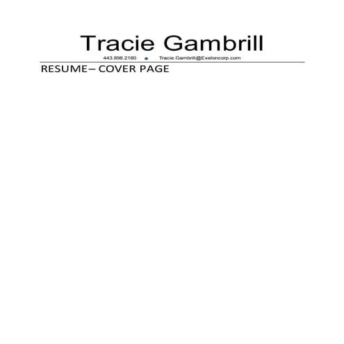 Resume. Tracie.Gambrill | DOCX