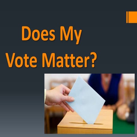 Does My Vote Matter-VALS | PPT