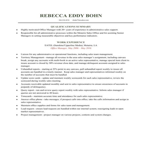 Rebecca Eddy Bohn's Resume | PDF