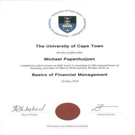 UCT Certification | PDF