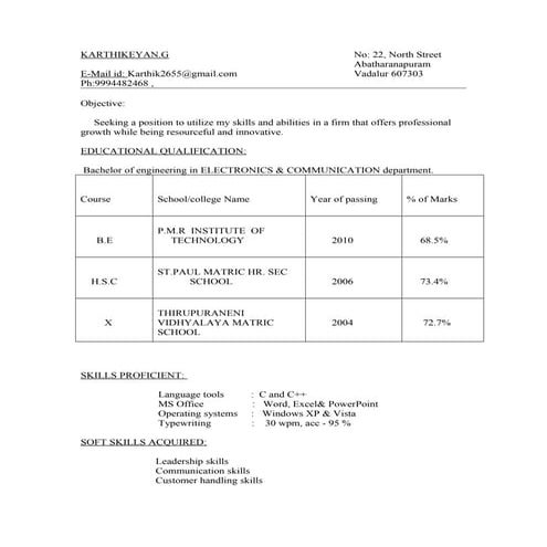 KARTHIKEYAN doc | PDF
