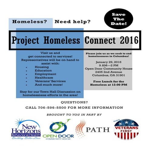 Project Homeless Connect 2016 Event Flyer | PDF
