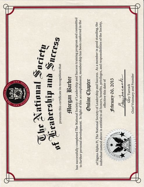 Letter from NSLS Founder | PDF