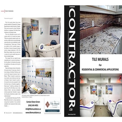 Tile Mural Store - Canadian Contractor | PDF