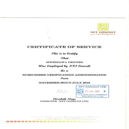 nft certificate | PDF
