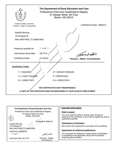 CPT License # | DOC