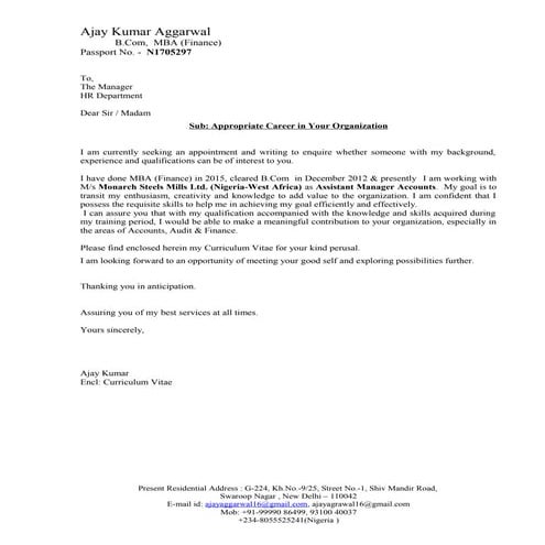 CV Ajay Aggarwal | DOC