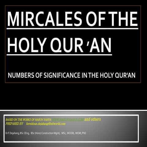 048 the numbers of significance | PPTX | Islam | Religion & Spirituality