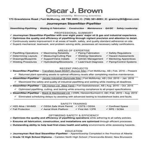 OJB Resume 2016 | PDF