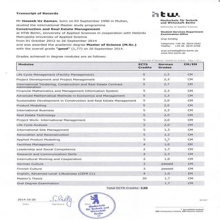 Transcript of Records | PDF