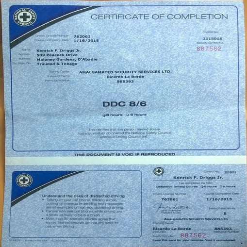 My Information-Defensive Driving Course | PDF