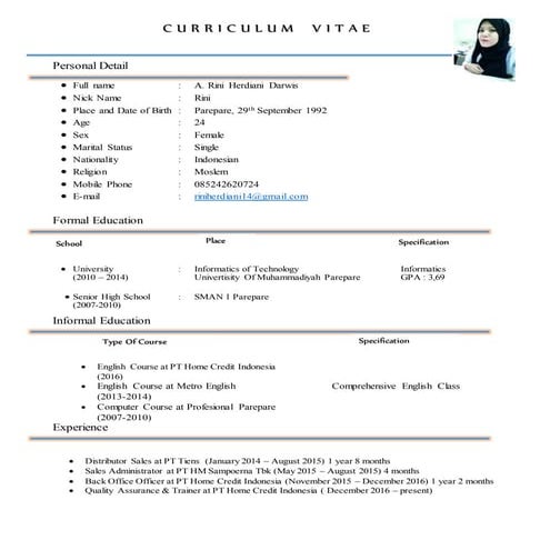 Curriculum Vitae | PDF