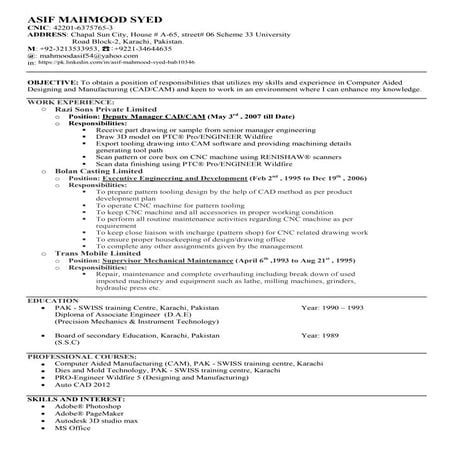 asif_cv_new_ars | PDF | Technology & Computing