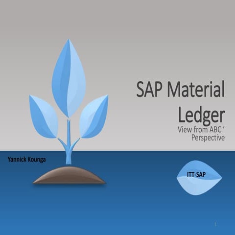 SAP Material Ledger -2014 | PPT