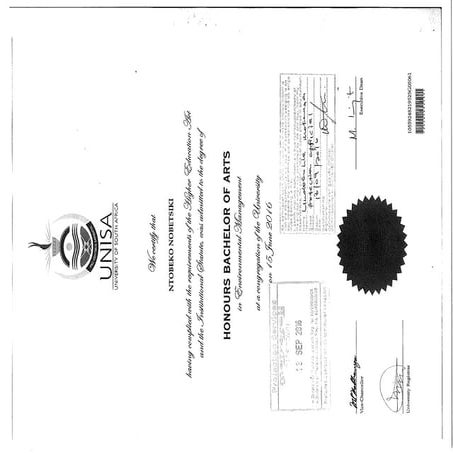 Honors Certificate | PDF