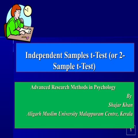 Independent sample_t-test | PPT