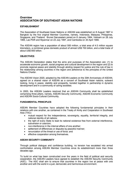 ASEAN Three Pillars | PPTX