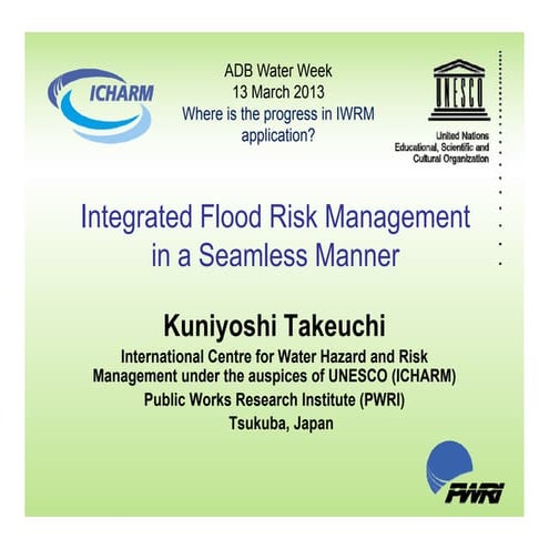 Integrated Flood Risk Management in a Seamless Manner | PDF
