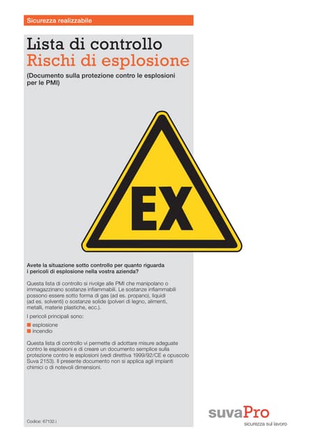 La valutazione ATEX e RAMSES 4: approccio integrato alla valutazione del rischio atmosfere ...