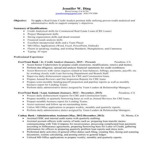 Jennifer Ding Resume | DOC