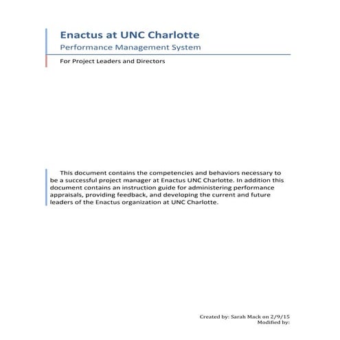 Enactus Development Plan | PDF