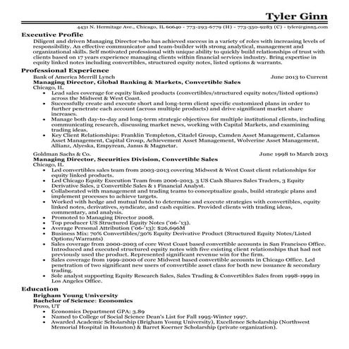 Tyler Ginn Resume | PDF