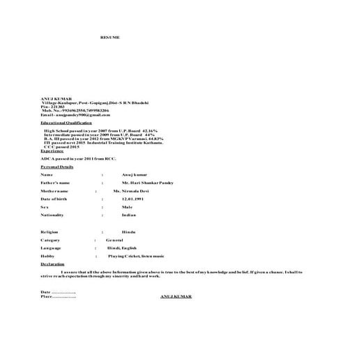 pandeyanuj | DOCX | Religion & Spirituality