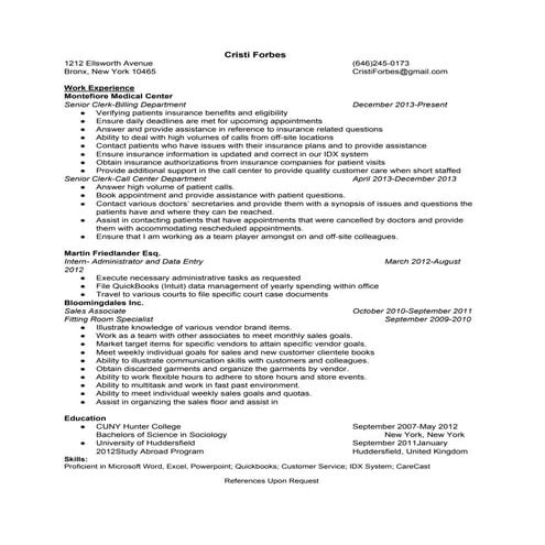 CristiForbesResume | PDF