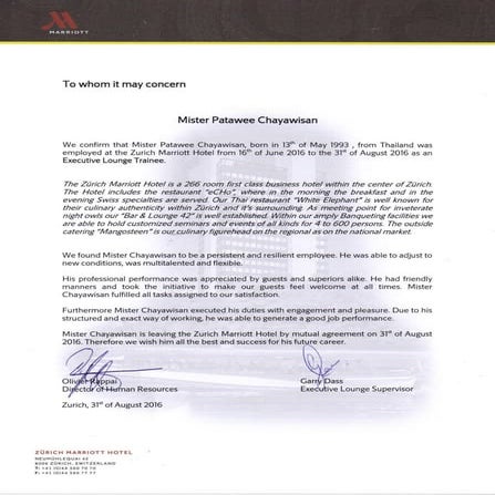 Letter of Confirmation | PDF