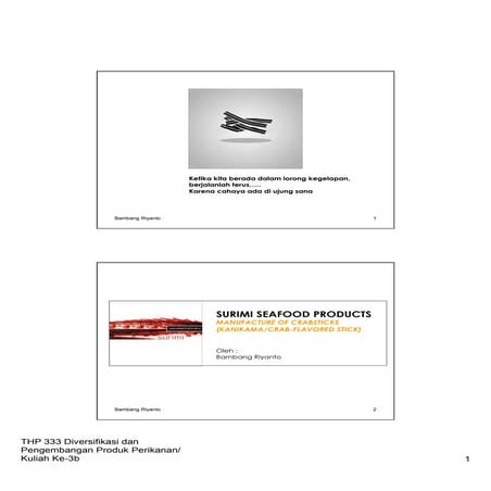 04b surimi seafood products (crabsticks) | PDF