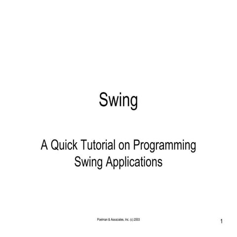 04b swing tutorial | PDF