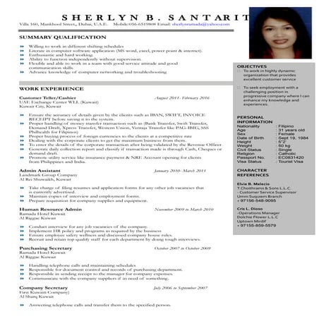 Sherlyn CV Updated (1) | DOC